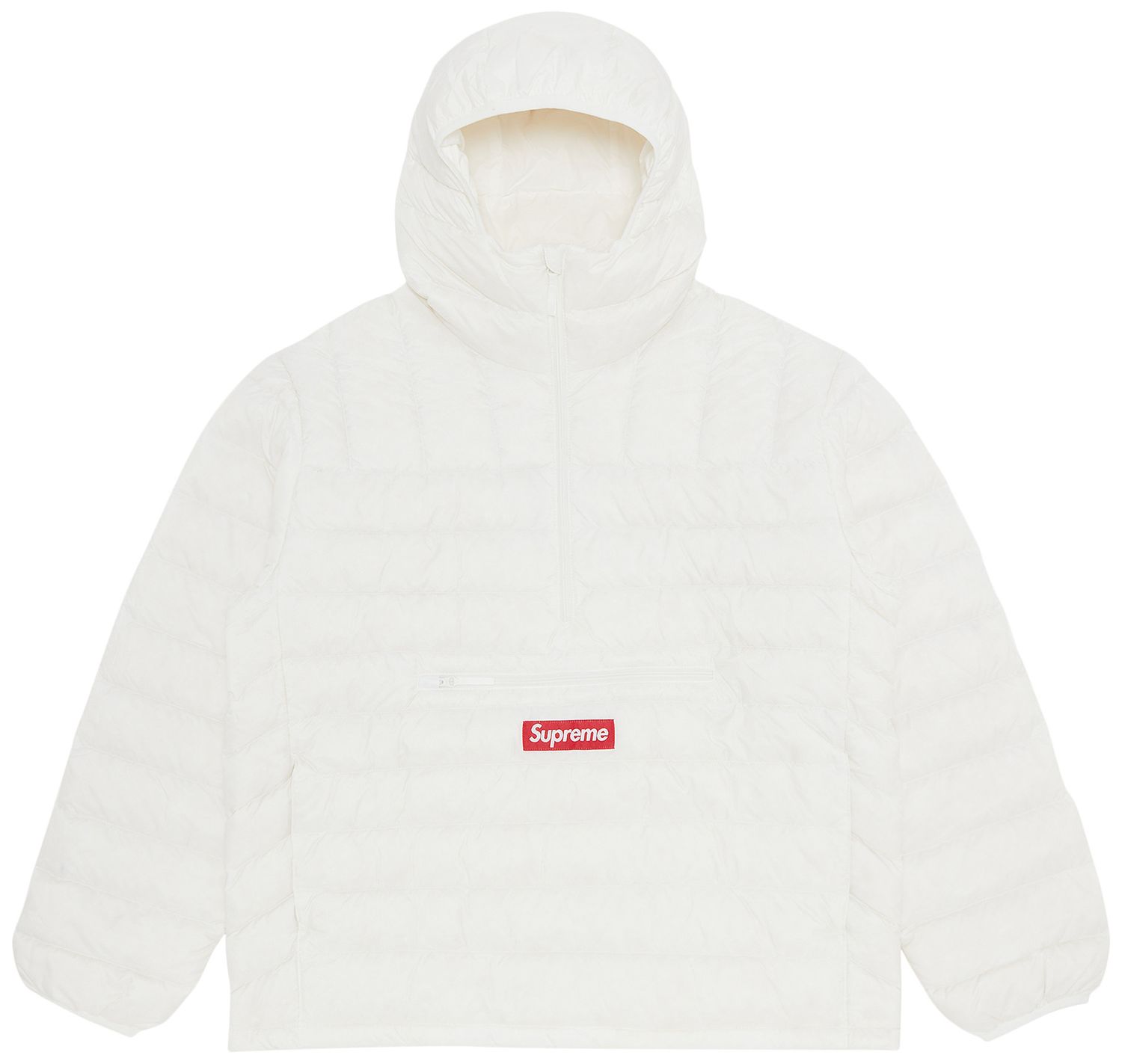 Buy Supreme Micro Down Half Zip Hooded Pullover 'White' - FW23J71 WHITE ...