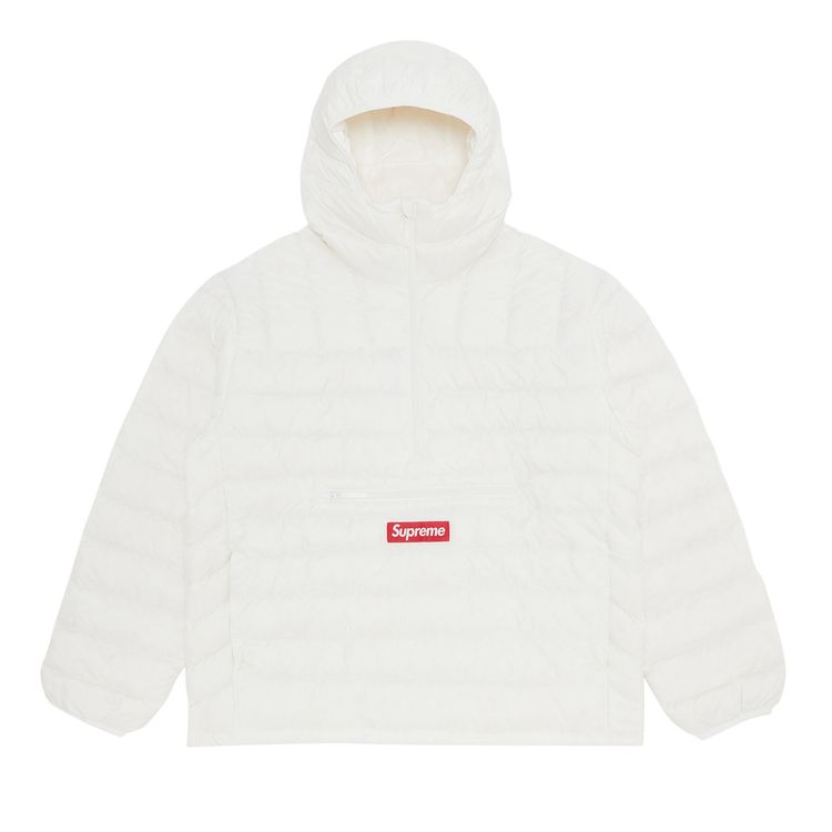 Buy Supreme Micro Down Half Zip Hooded Pullover 'White' - FW23J71 WHITE ...