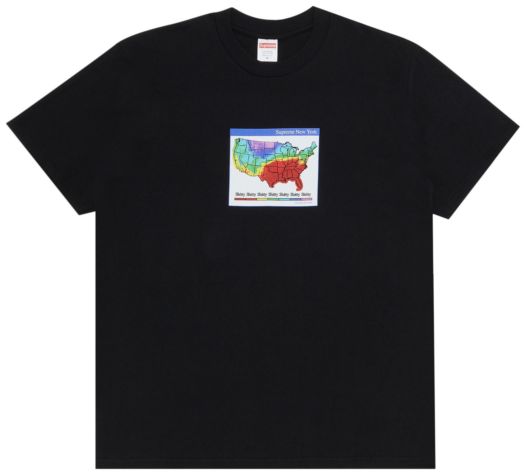 Buy Supreme Weather Tee 'Black' - FW23T29 BLACK | GOAT