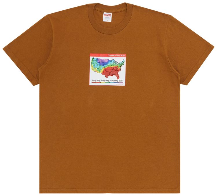Buy Supreme Weather Tee 'Light Brown' - FW23T29 LIGHT BROWN | GOAT