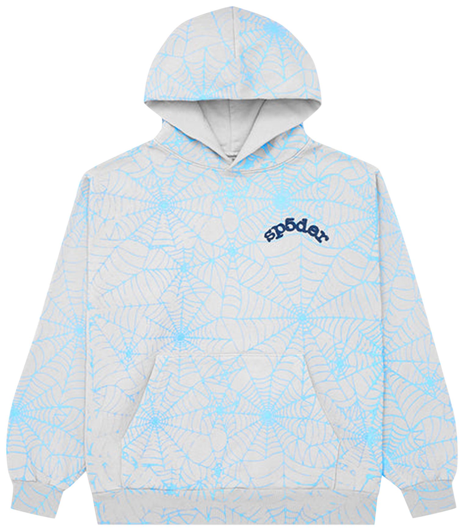 Buy Sp5der AOP Web Hoodie 'Heather Grey' - SP5 AOGRB HD | GOAT