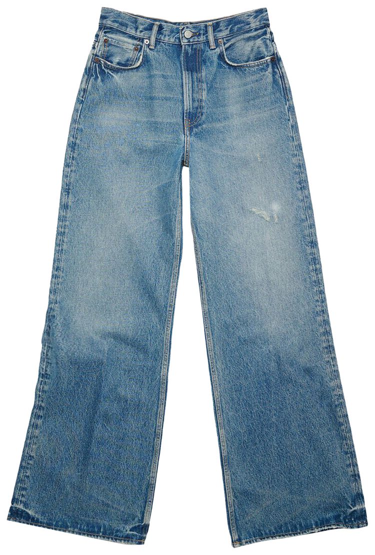 Buy Acne Studios Relaxed Fit Jeans 'Mid Blue' - A00379 GOAT MID | GOAT