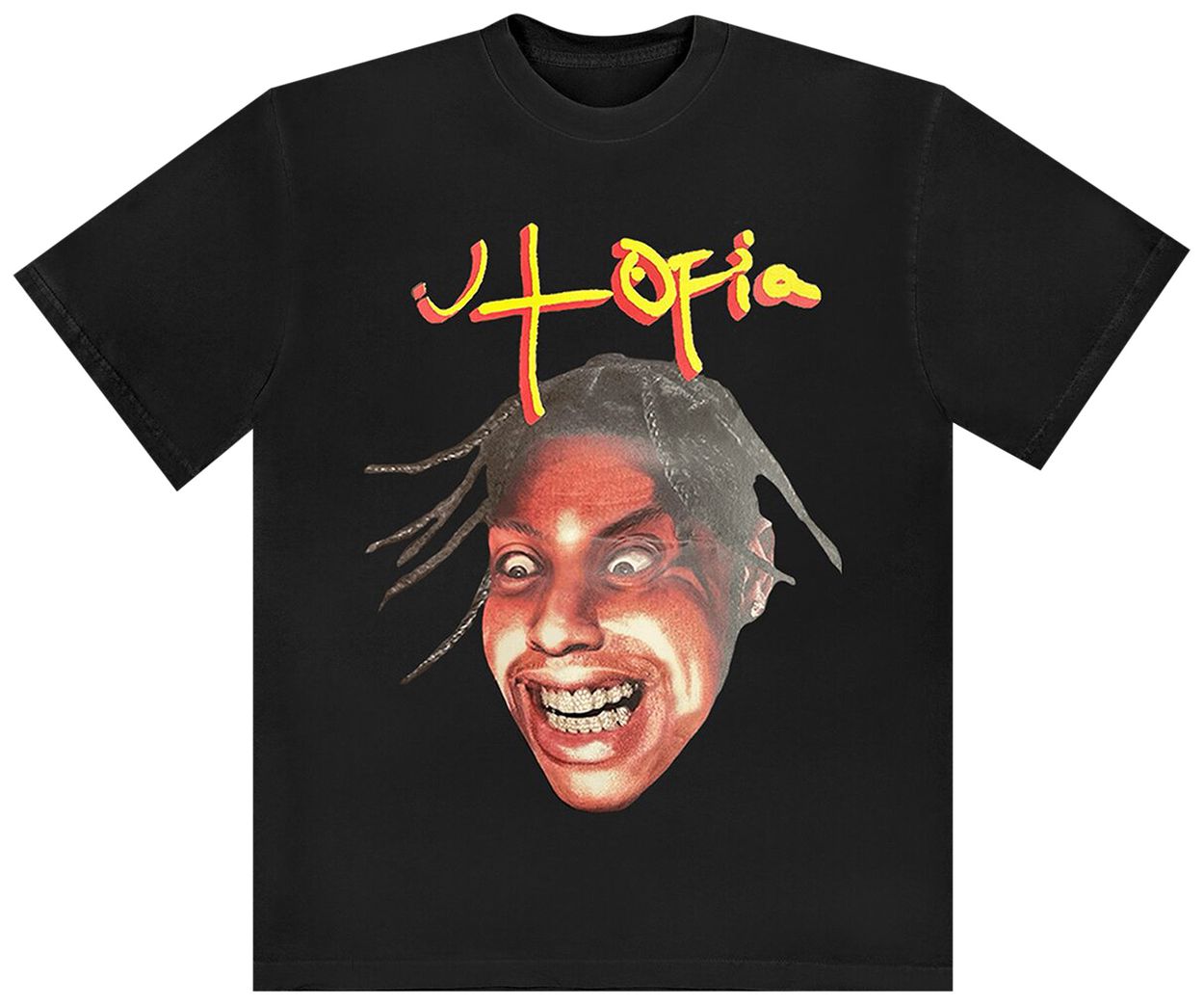 Buy Cactus Jack by Travis Scott Utopia Tee II 'Black' - TSUT SS03 BLAC ...