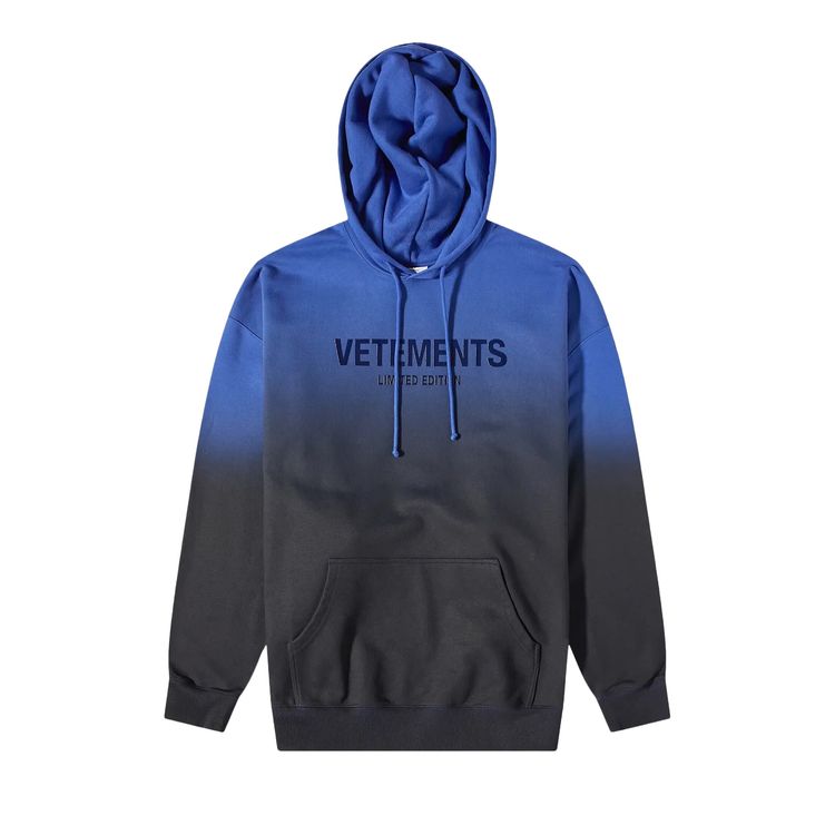 Buy Vetements Gradient Logo Limited Edition Hoodie 'Blue' - UE54HD200N ...