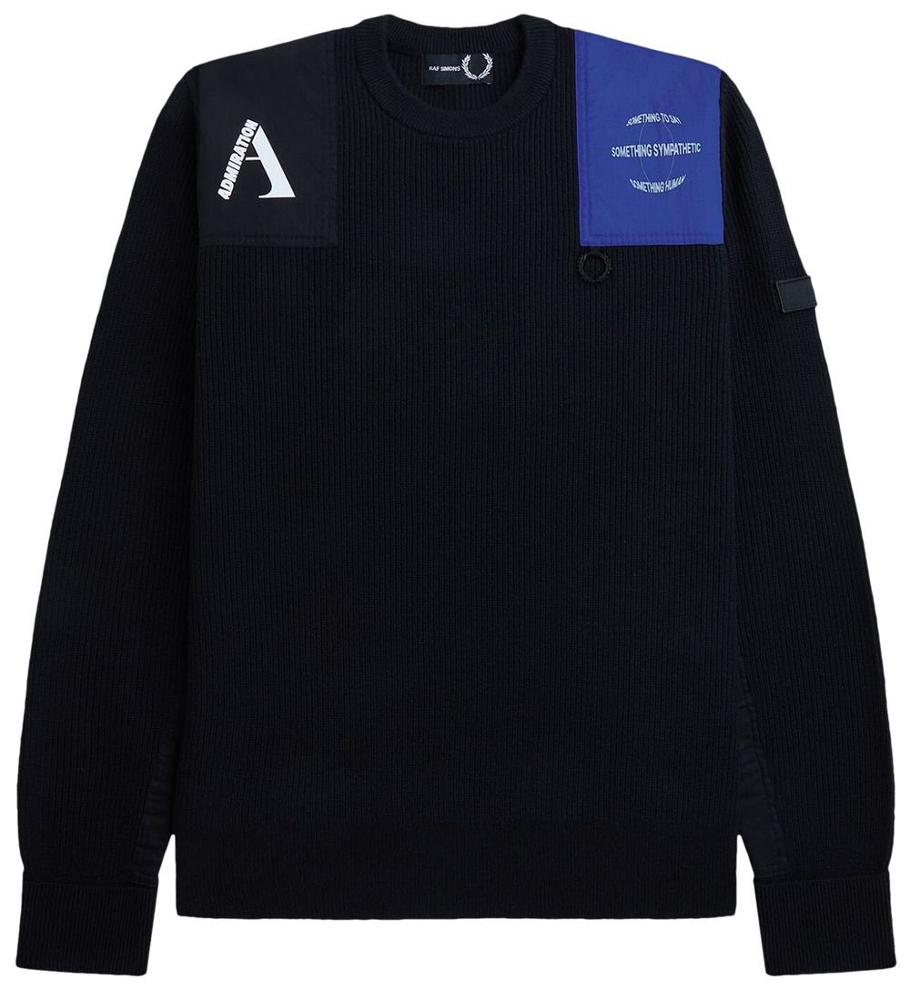 Buy Fred Perry x Raf Simons Military Jumper 'Black' - SK6519 102 | GOAT