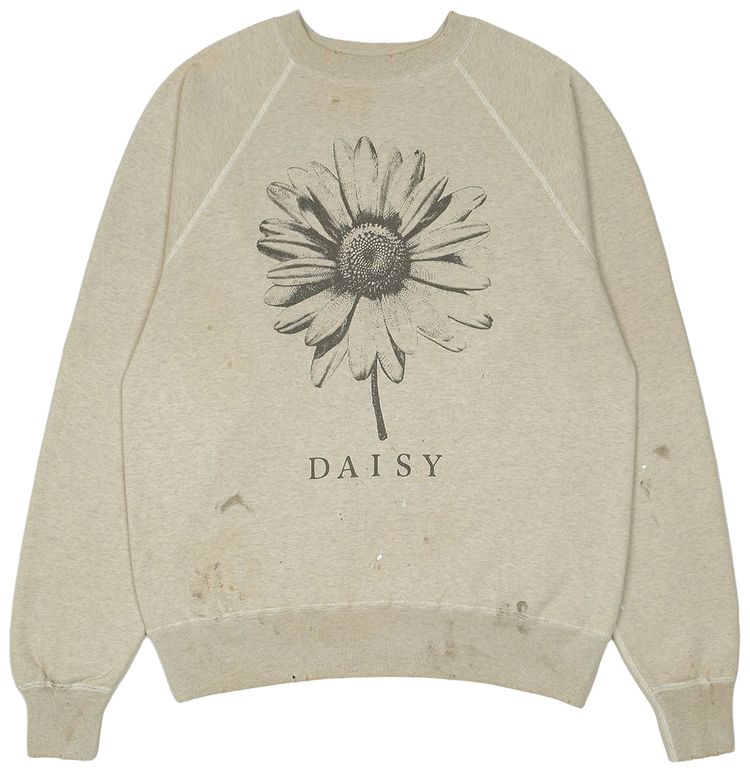 Buy Saint Michael Daisy Crewneck Sweatshirt 'Grey' - SM A23 0000 020 | GOAT