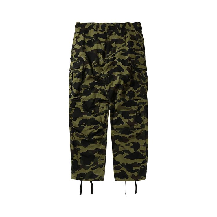 Buy BAPE 1st Camo Cargo Pants 'Green' - 1I30 152 019 GREEN | GOAT