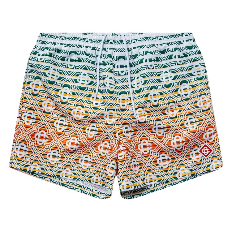 Buy Casablanca Printed Swim Trunks 'Stripe Monogram' - MF23 TR 032 02 ...