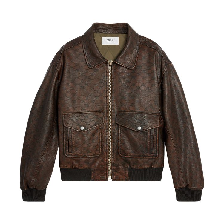 Buy CELINE Oversized Aviator Jacket 'Dark Brown' - 2EG34599P 19BS | GOAT