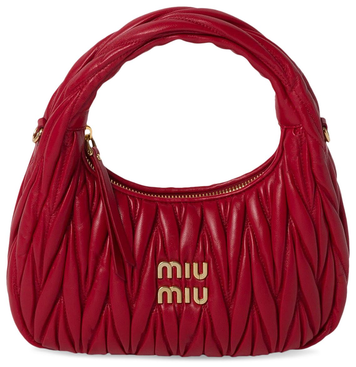 Buy Miu Miu Mini Hobo Bag 'Rosso' - 5BC125V 00Y N88 F0011 | GOAT