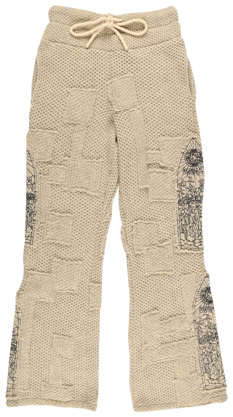 Buy Who Decides War Waffle Window Sweatpants 'Ivory' - AW23 PNT 009 IVOR | GOAT