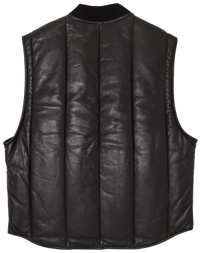 Buy Supreme x Dickies Leather Work Vest 'Black' - FW23J62 BLACK | GOAT