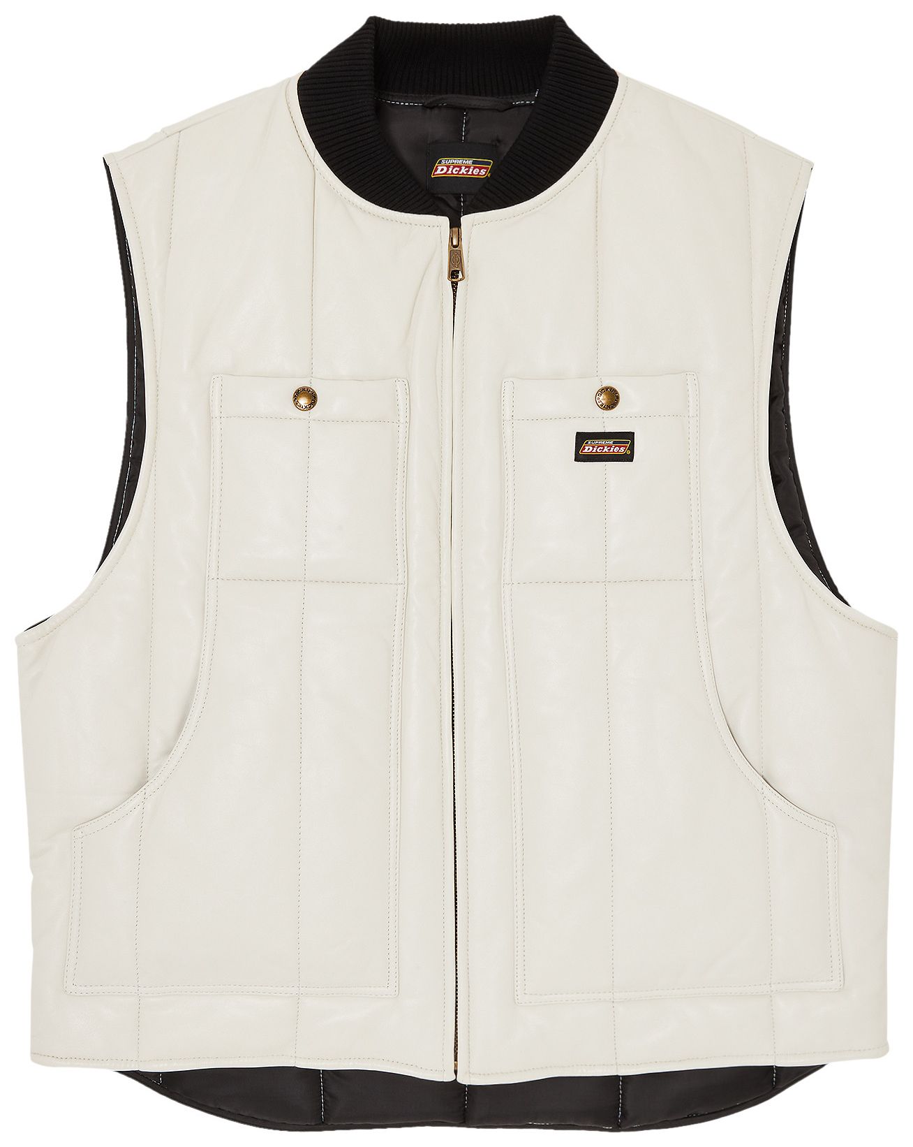 Buy Supreme x Dickies Leather Work Vest 'White' - FW23J62 WHITE | GOAT