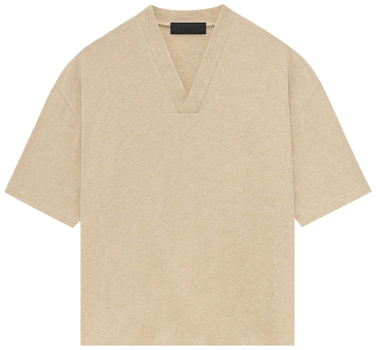 Buy Fear of God Essentials V-Neck 'Gold Heather' - 125BT234113F | GOAT
