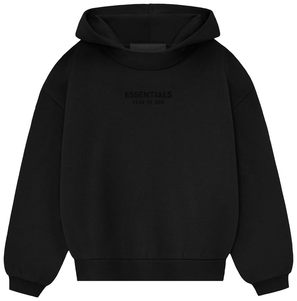 Buy Fear of God Essentials Kids Hoodie 'Jet Black' - 785BT232040K | GOAT