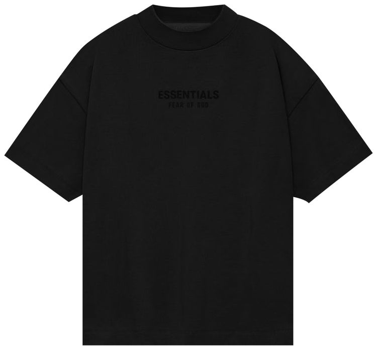 Buy Fear of God Essentials Kids Tee 'Jet Black' - 785BT231010K | GOAT