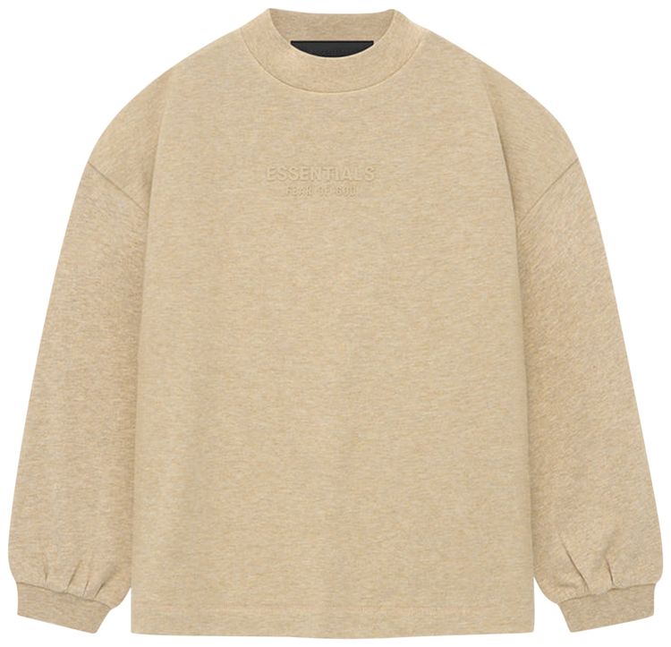 Buy Fear of God Essentials Kids Long-Sleeve Tee 'Gold Heather ...
