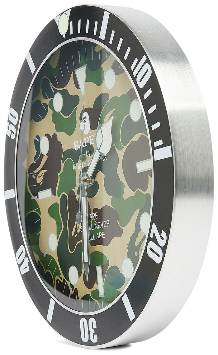 Buy BAPE ABC Camo Bapex Wall Clock 'Green' - 1J80 192 003 GREEN | GOAT