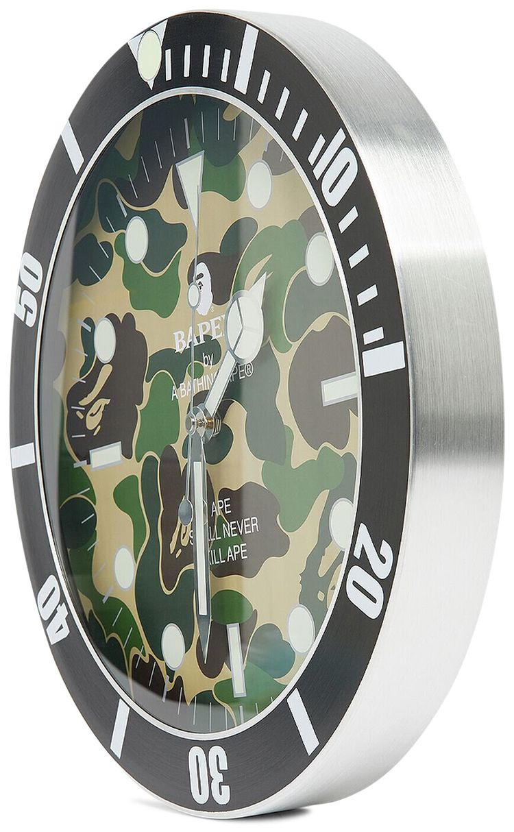 Buy BAPE ABC Camo Bapex Wall Clock 'Green' - 1J80 192 003 GREEN | GOAT