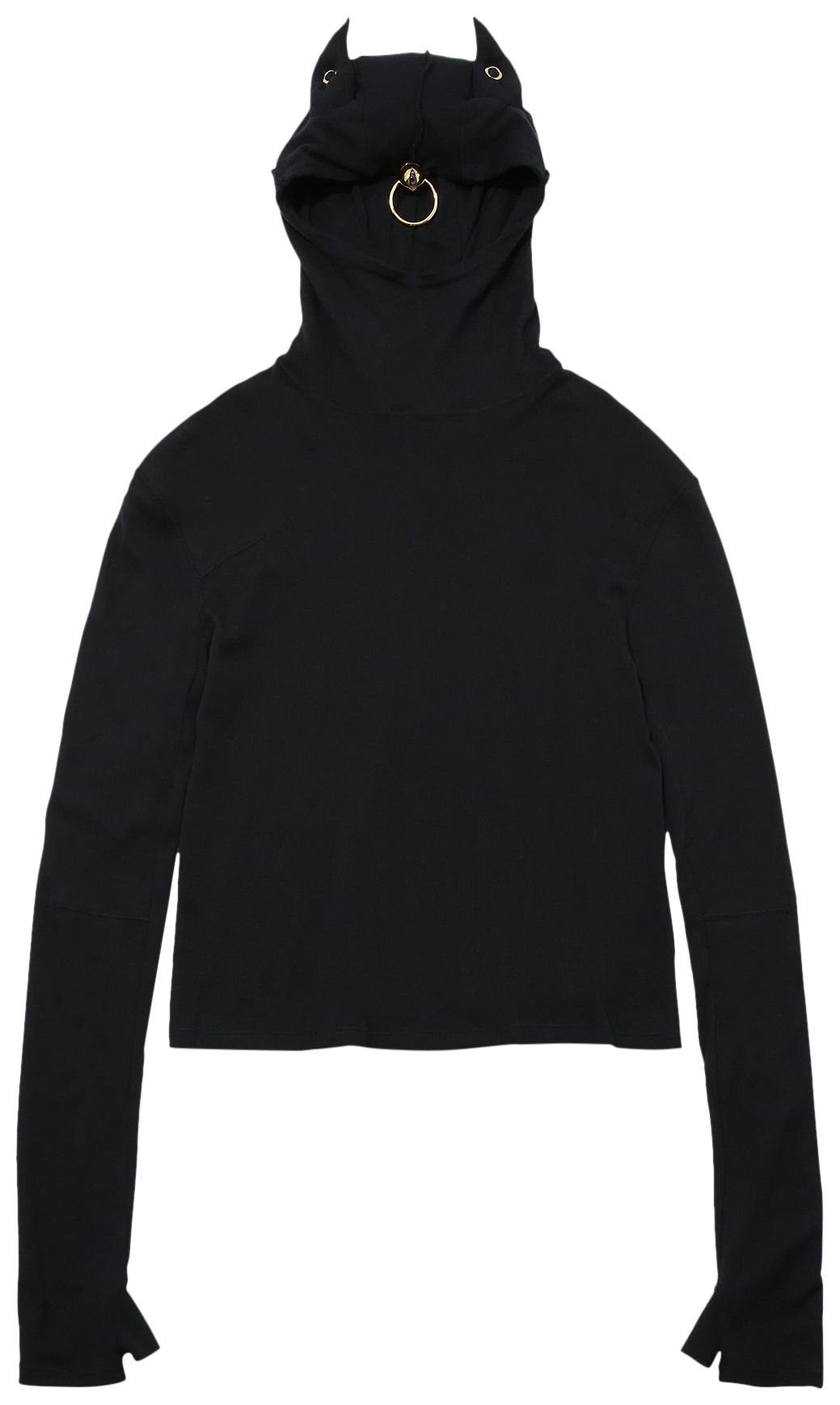 Buy Undercover Mask Hoodie 'Black' - UC2C1806 2 BLAC | GOAT