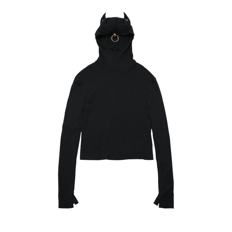 Buy Undercover Mask Hoodie 'Black' - UC2C1806 2 BLAC | GOAT