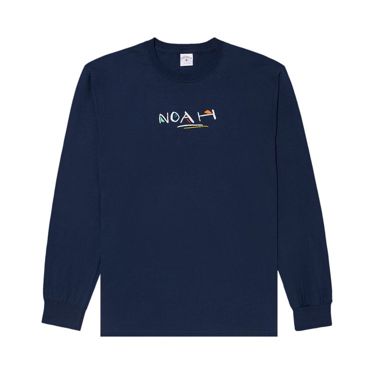 Buy Noah Painter Long-Sleeve Tee 'Navy' - T155FW23 NAVY | GOAT