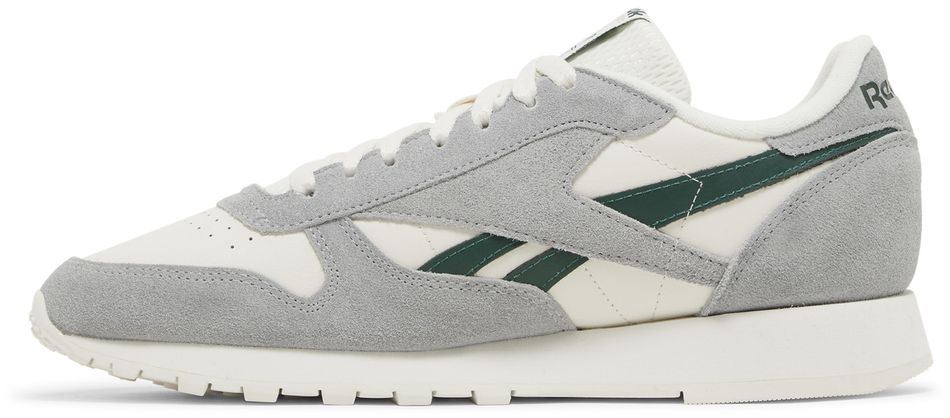 Buy Reebok Classic Leather 'Pure Grey Dark Green' - GX9319 | GOAT