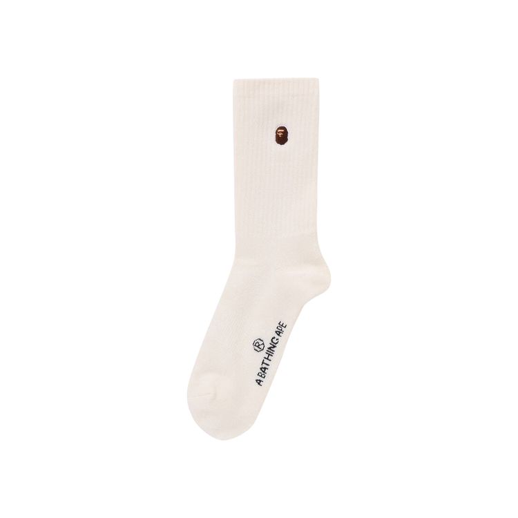 Buy BAPE Ape Head One Point Socks 'White' - 1J80 184 002 WHITE | GOAT