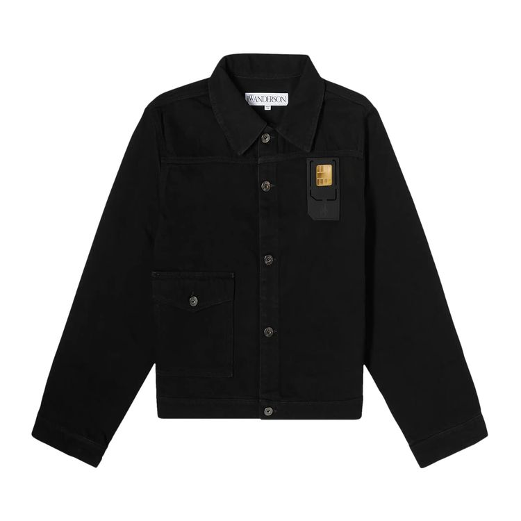 Buy JW Anderson Sim Card Trucker Jacket 'Black' - DJ0026 PG1334 999 | GOAT