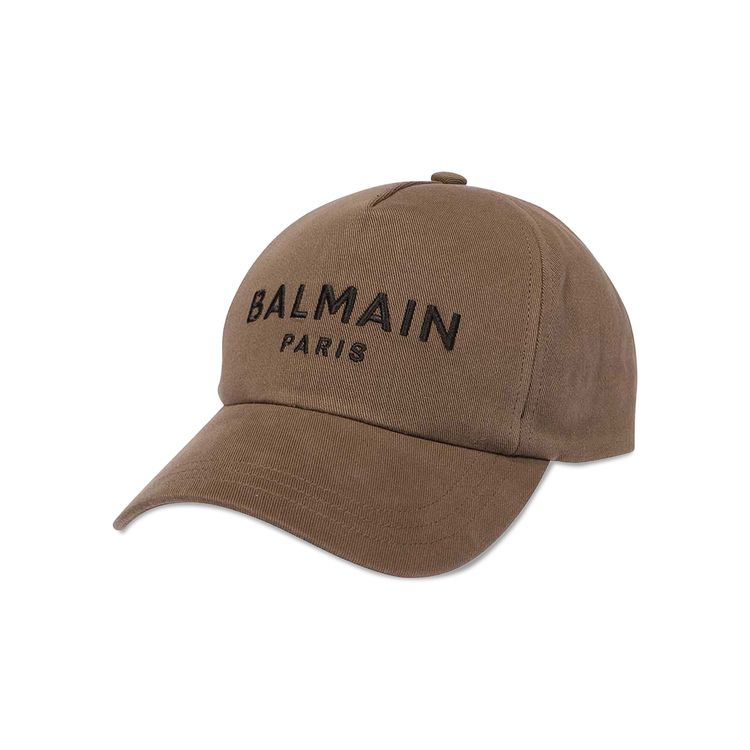 Buy Balmain Embroidered Cap 'Brown' - BF0XA015CB24 WFP | GOAT