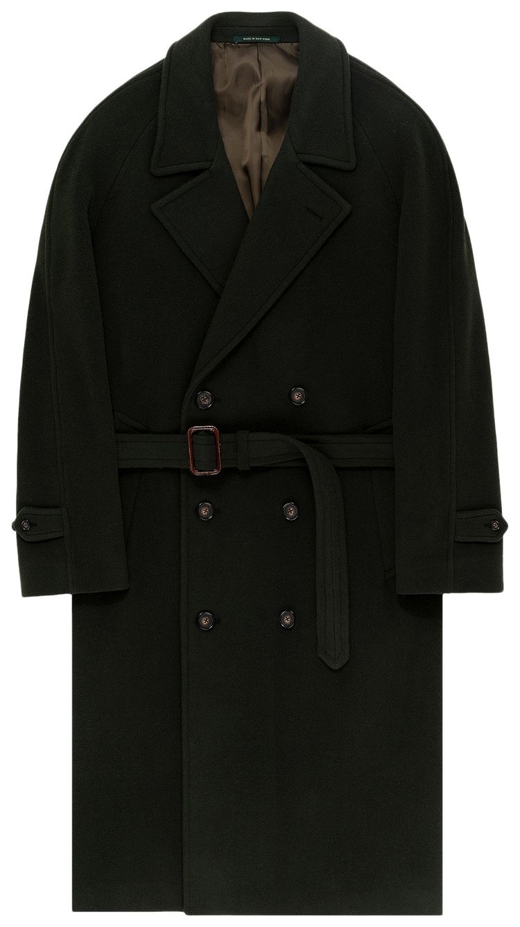 Buy Aimé Leon Dore Double Breasted Wool Topcoat 'Loden' - FW23WJ011 ...