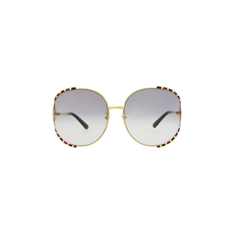 Buy Gucci Round Sunglasses 'Gold/Grey' - GG0595S 30008116 006 | GOAT