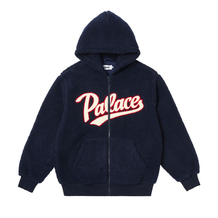 Buy Palace Script Hood 'Navy' - P25CS113 | GOAT