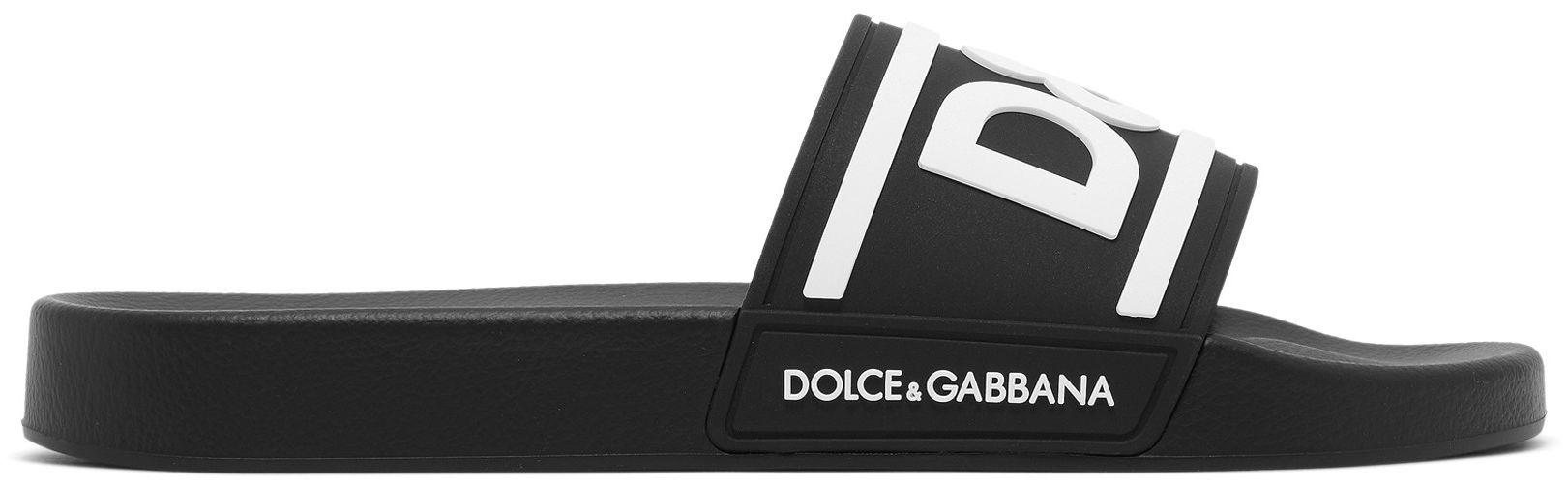Buy Dolce & Gabbana Slides 'DG Logo - Black White' - CS2072 AQ858 89690 ...