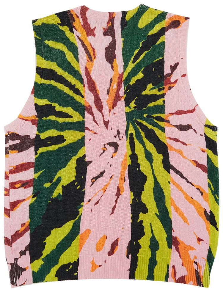 Buy Stussy Printed Sweater Vest 'Pink' - 117179 PINK | GOAT