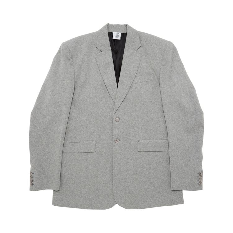 Buy Vetements Boxy Jersey Tailored Jacket 'Grey Melange' - UE54JA540G ...