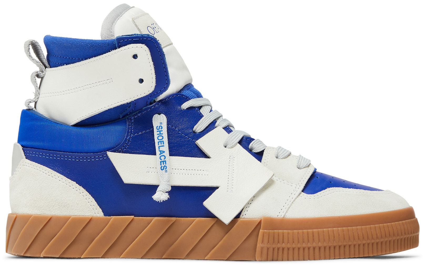 Buy Off-White Floating Arrow High 'White Blue Gum' - OMIA225F23LEA001 ...