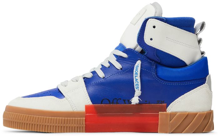 Buy Off-White Floating Arrow High 'White Blue Gum' - OMIA225F23LEA001 ...