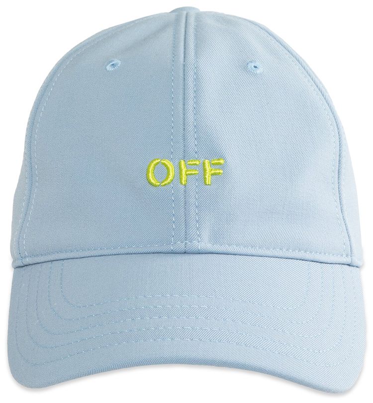 Buy Off-White Off Stamp Baseball Cap 'Placid Blue/Lemon ...