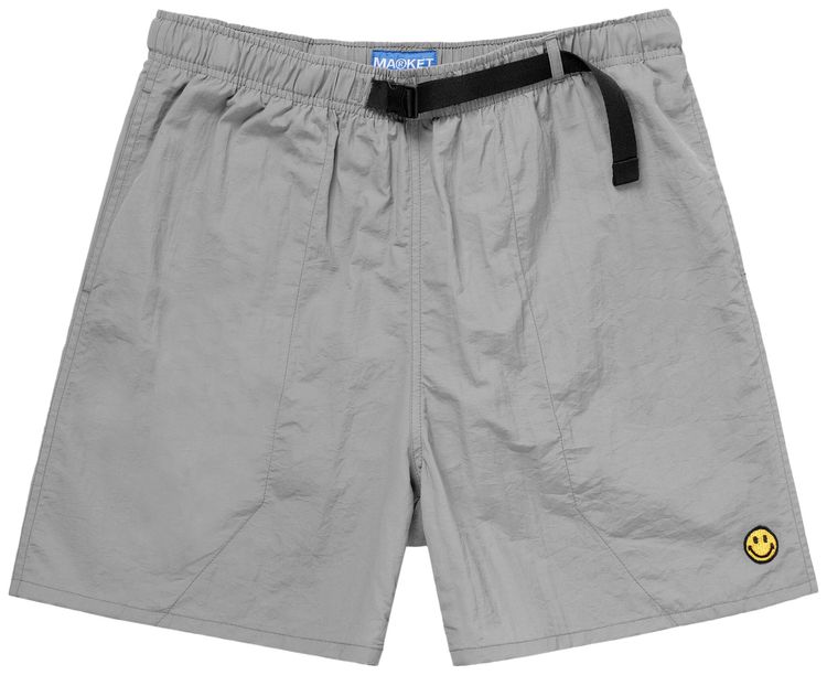 Buy Market Smiley Tech Shorts 'Grey' - 388001097 GREY | GOAT