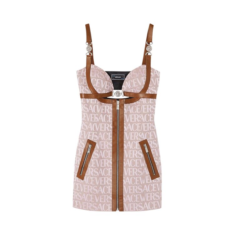 Buy Versace All Over Mini Dress 'Pale Pink/Beige' - 1011233 1A08206 ...