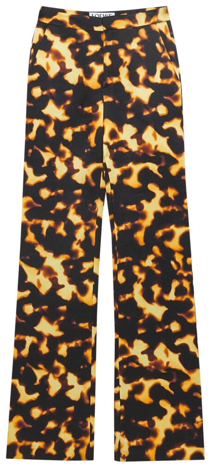 Buy Loewe Bootleg Trousers 'Yellow/Black' - S540Y04XG7 8101 | GOAT