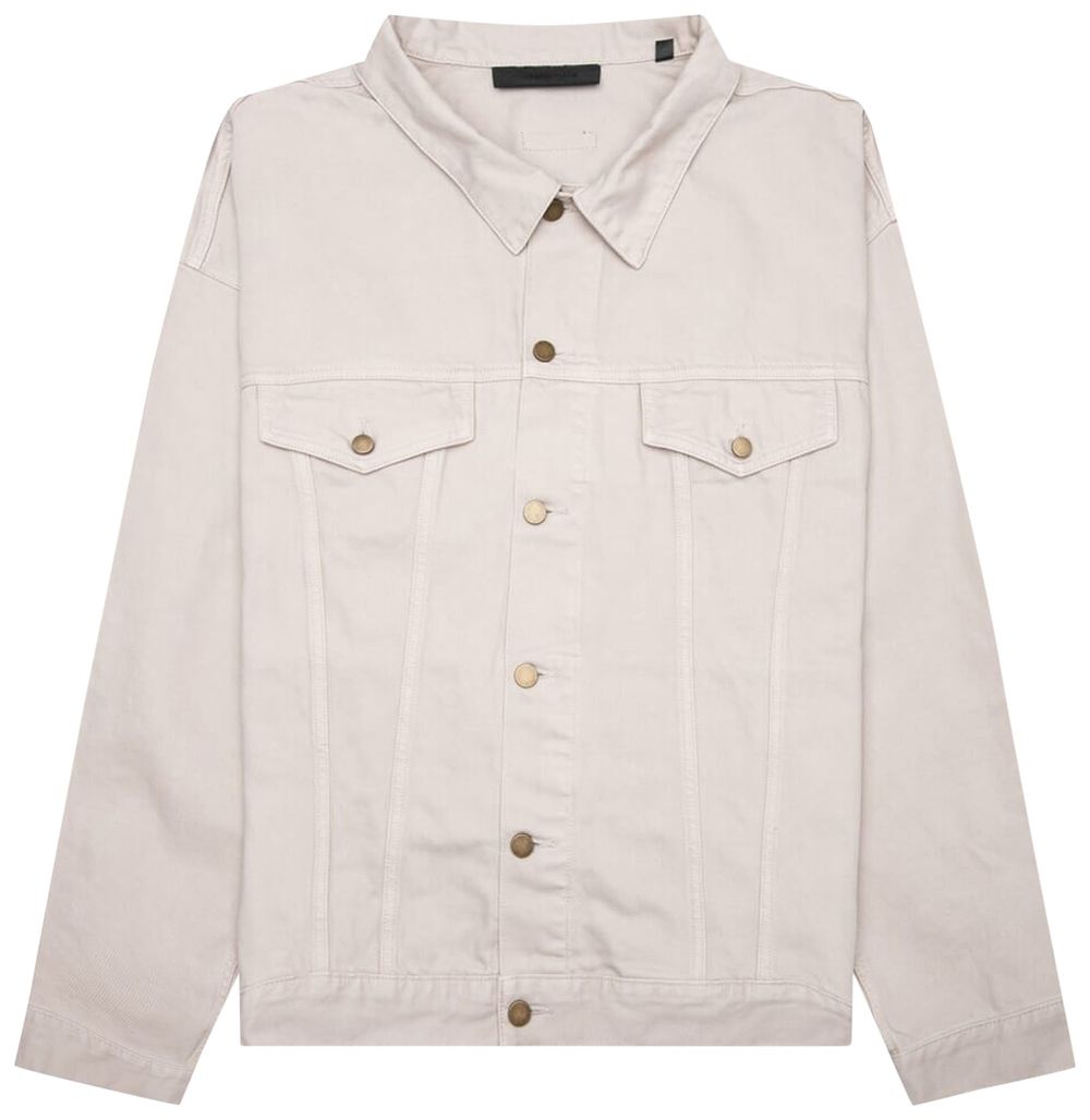 Buy Fear of God Essentials Denim Jacket 'Silver Cloud' - 202BT234272F ...