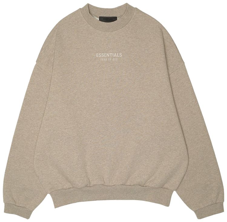 Buy Fear of God Essentials Crewneck 'Core Heather' - 192BT232044F | GOAT