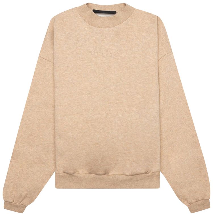 Buy Fear of God Essentials Crewneck 'Gold Heather' - 192BT232043F | GOAT
