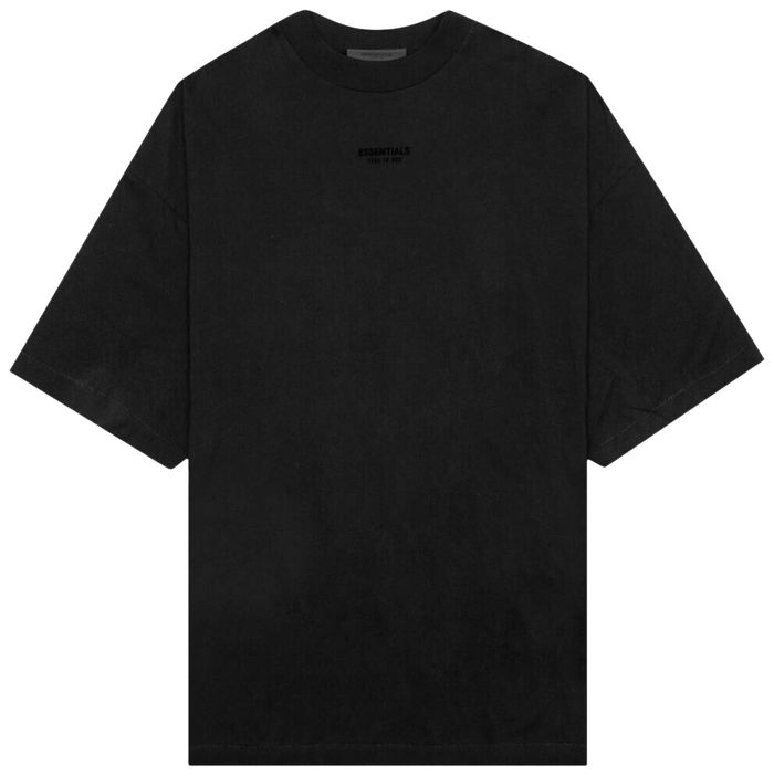 Buy Fear of God Essentials Tee 'Jet Black' - 125BT232000F | GOAT