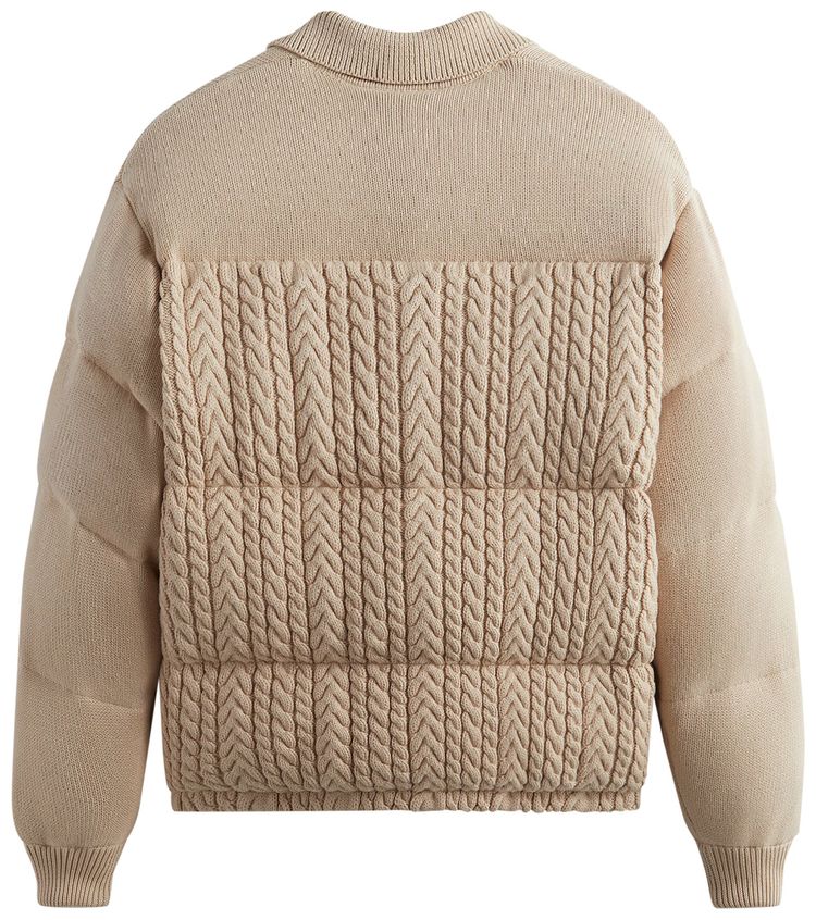 Buy Kith Puffed Stiles Knit Trucker Jacket 'Canvas' - KHM010488 210 | GOAT