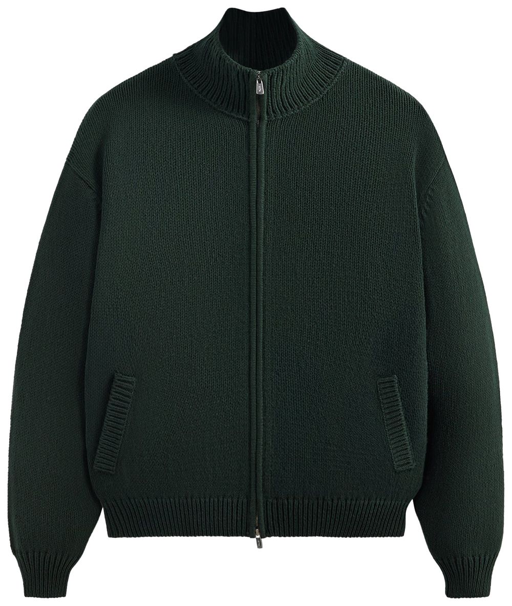 Buy Kith Wyona Full Zip Varsity Sweater 'Stadium' - KHM031539 302 | GOAT