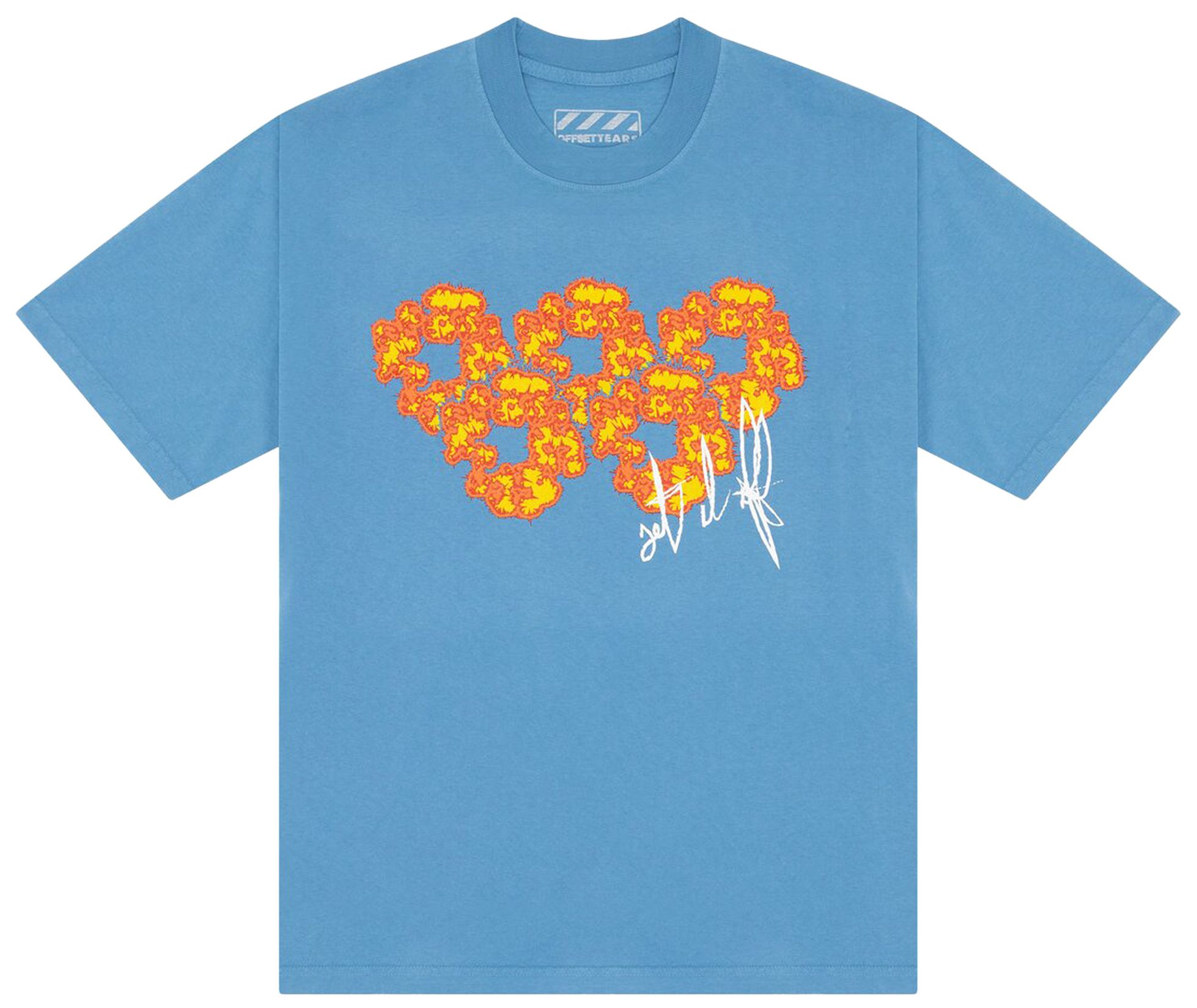 Buy Denim Tears x Offset Tee 4 'Blue' - BFSET SS09 BLUE | GOAT
