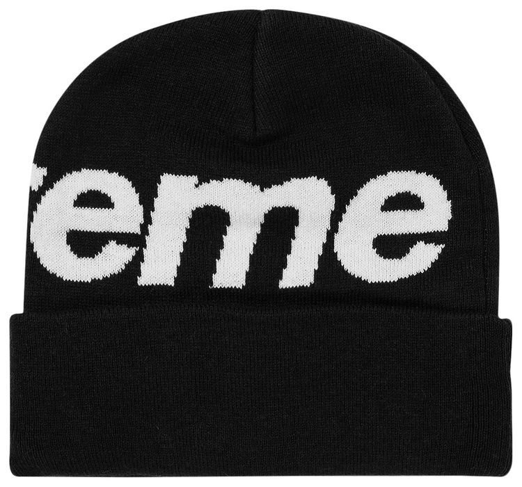 Buy Supreme Big Logo Beanie 'Black' - FW23BN17 BLACK | GOAT